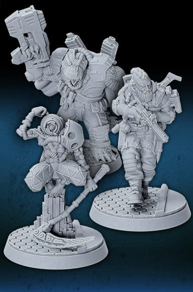 GRIDWARS » SCI-FI miniatures » Kickstarter Cyberpunk RPG Minis Wargame – The MiniWarGaming Forge