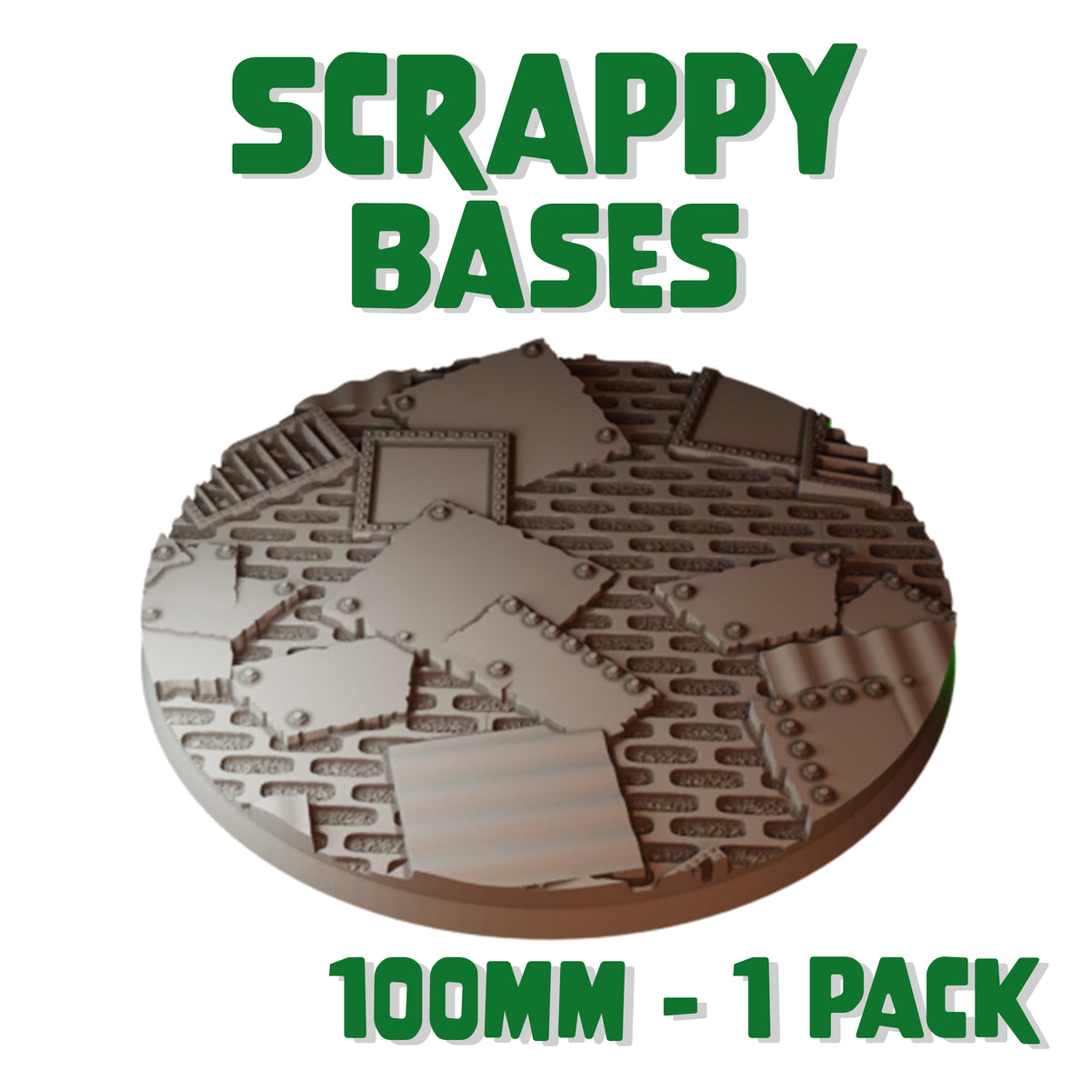 100mm Scrappy Round Base (Set of 1) | MiniWarGaming – The MiniWarGaming Forge