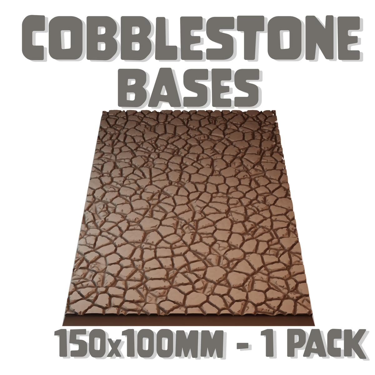 150x100mm Cobblestone Square Base (Set of 1) | MiniWarGaming – The ...