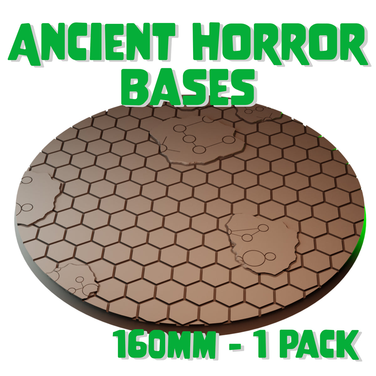 160mm Ancient Horror Round Base (Set of 1) | MiniWarGaming – The ...