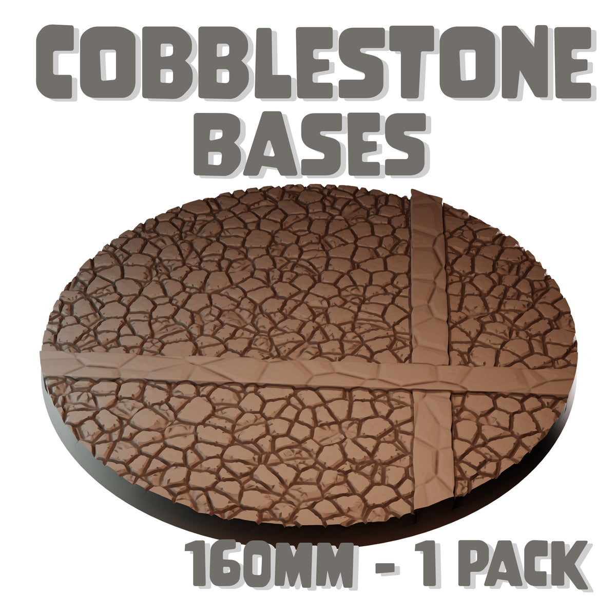 160mm Cobblestone Round Base (Set of 1) | MiniWarGaming – The ...
