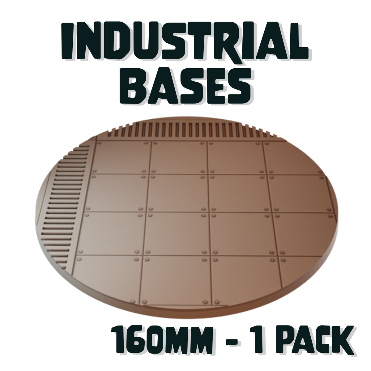 160mm Industrial Round Bases (Set of 1) | MiniWarGaming – The ...