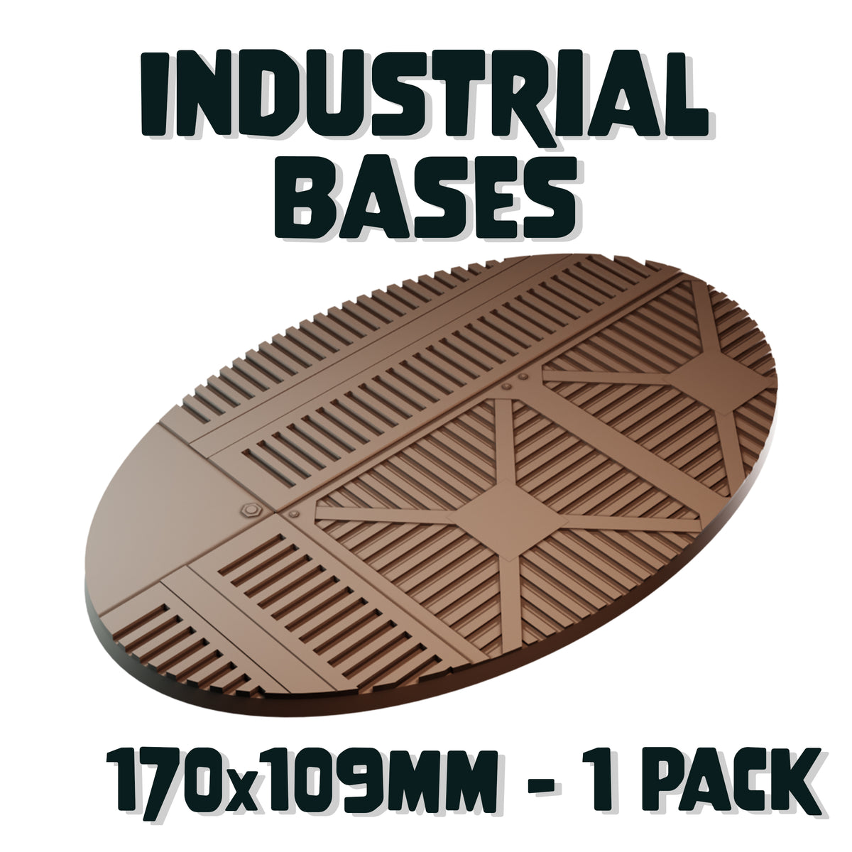 170x109mm Industrial Round Bases (Set of 1) | MiniWarGaming – The ...
