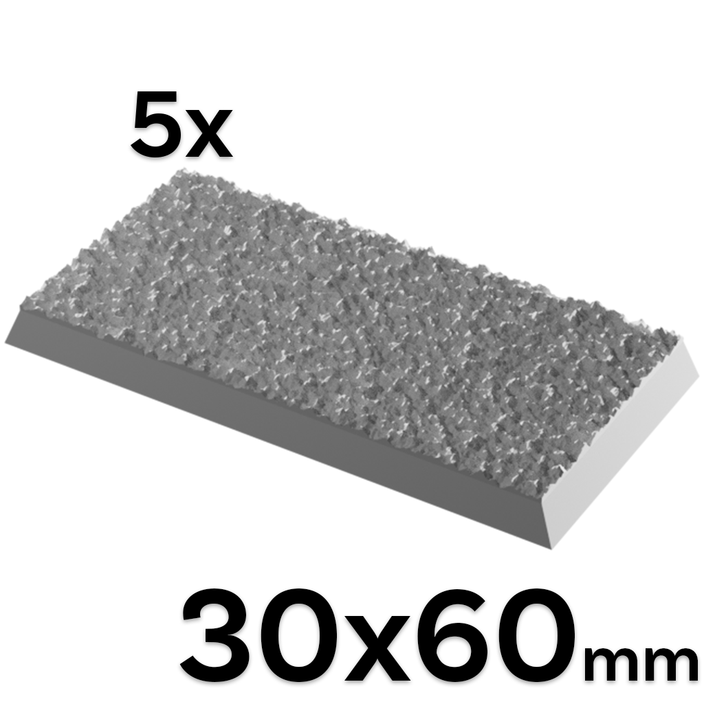 30 x 60mm Desert Square Bases (Set of 5) | MiniWarGaming – The ...