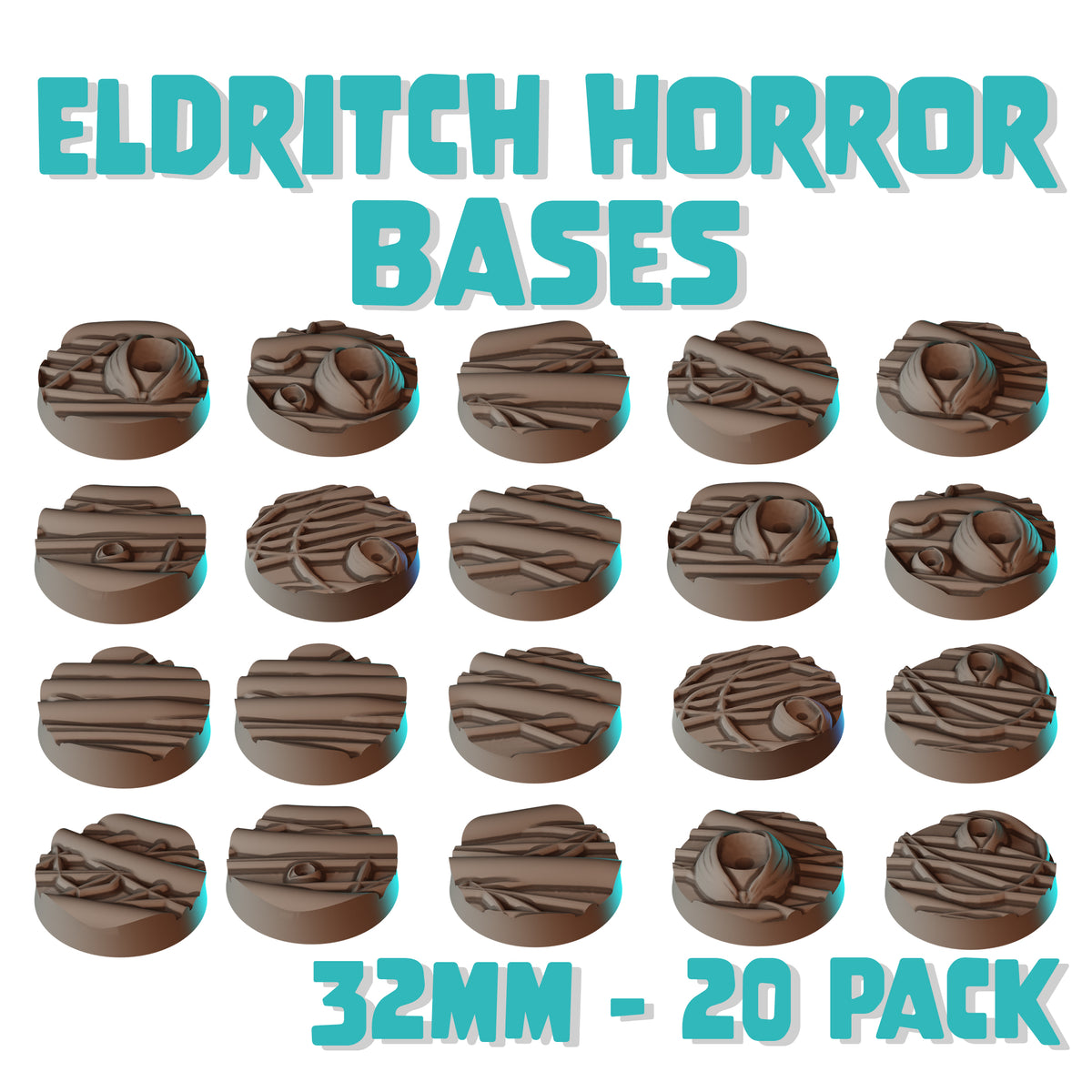 32mm Eldritch Horror Round Bases (Set of 20) | MiniWarGaming – The ...