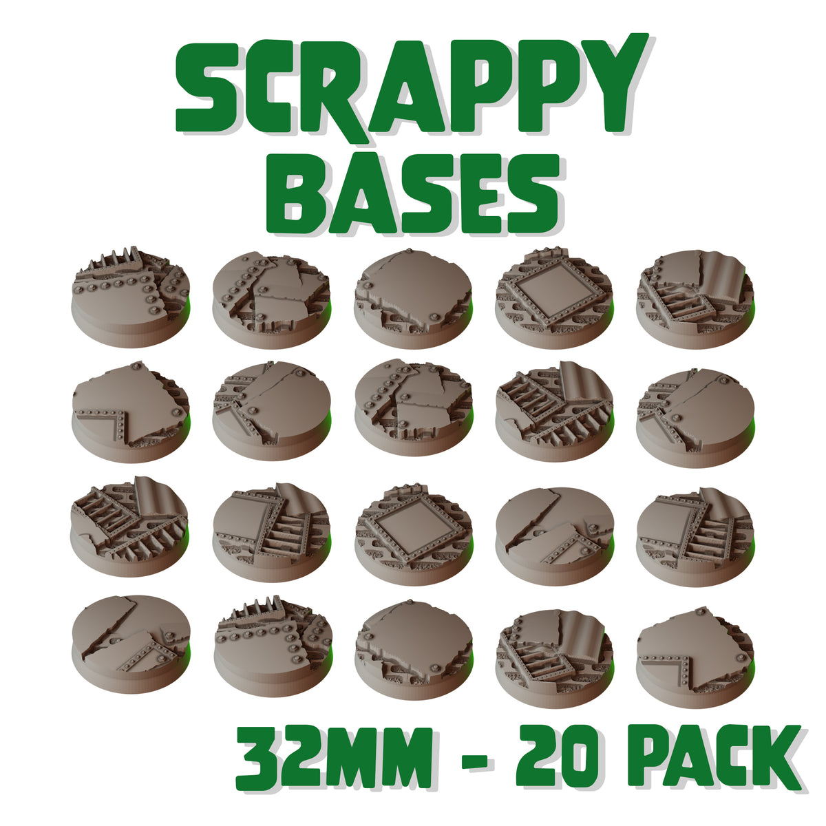 32mm Scrappy Round Bases (Set of 20) | MiniWarGaming – The ...