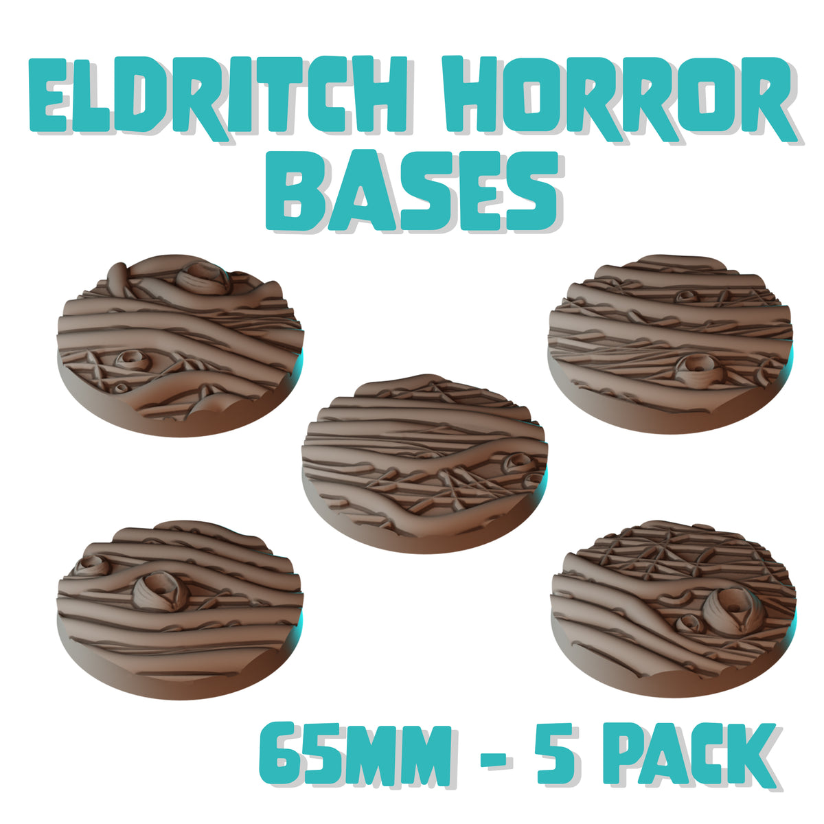 65mm Eldritch Horror Round Bases (Set of 5) | MiniWarGaming – The ...