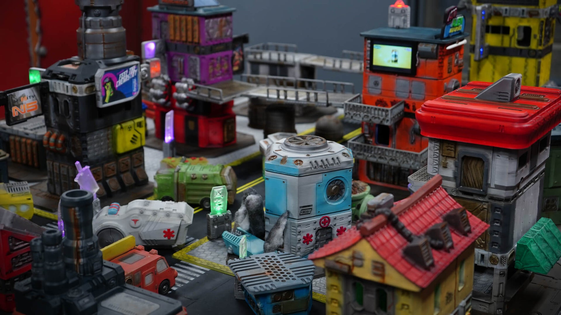 Flatline City: Futuristic Cyberpunk Terrain by Saucermen Studios – The ...