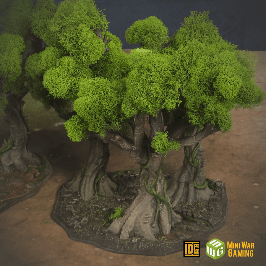 Terrain Set of Ancient Trees in Jungle Temple Ruins | MiniWarGaming ...