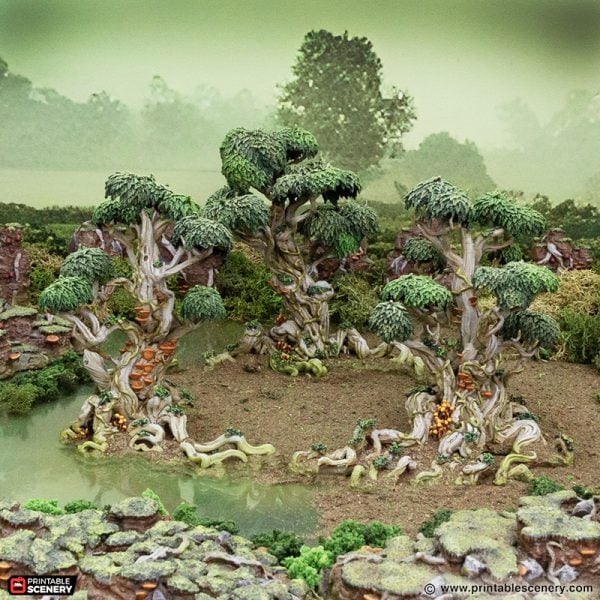 Fantasy Trees Terrain for RPGs & Wargames | MiniWarGaming Forge – The ...