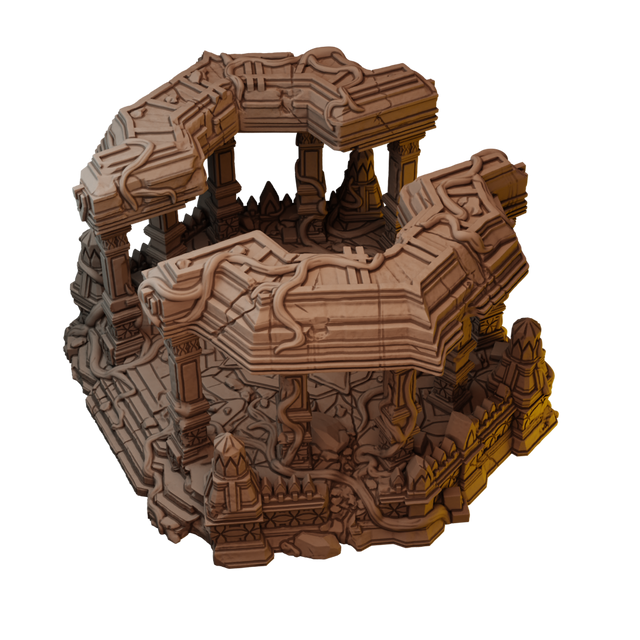 Terrain Set Of Jungle Stone Temple Ruins for AoS | MiniWarGaming Forge ...