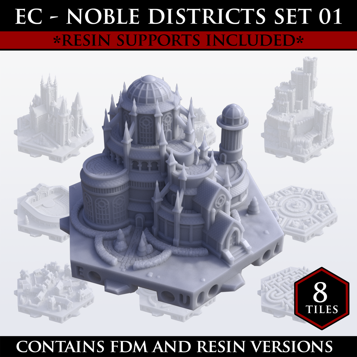 Hexton Hills Epic Cities Noble District – The MiniWarGaming Forge