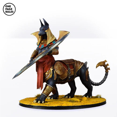 Mummified Sphinx Champion Miniature – The MiniWarGaming Forge